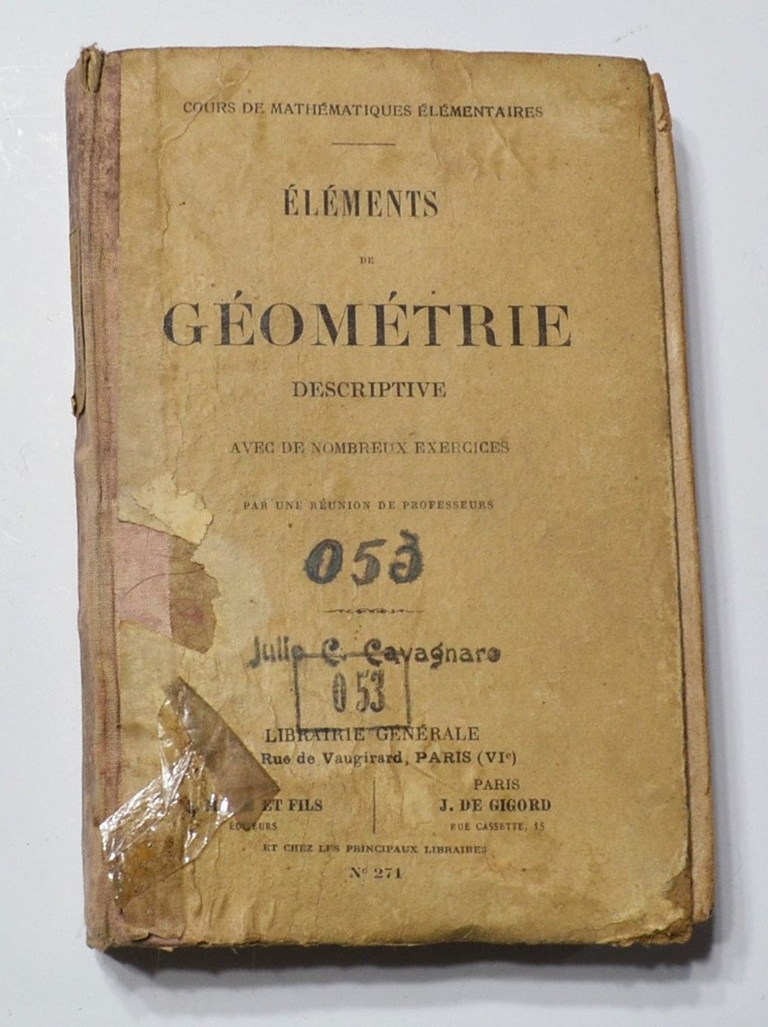 1931 Spanish Geometry Textbook: Vintage Math Book - Etsy