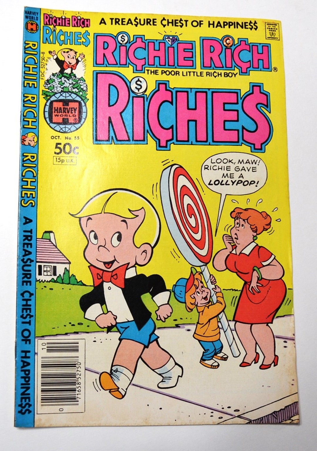Vintage Richie Rich Riches Comic Book No. 55 - October 1981 - Etsy