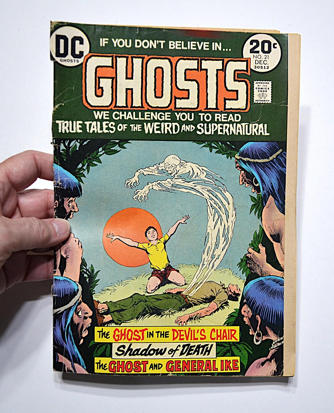 Vintage Ghosts Comic Book, 1973 DC Comics No. 21 Supernatural Stories ...