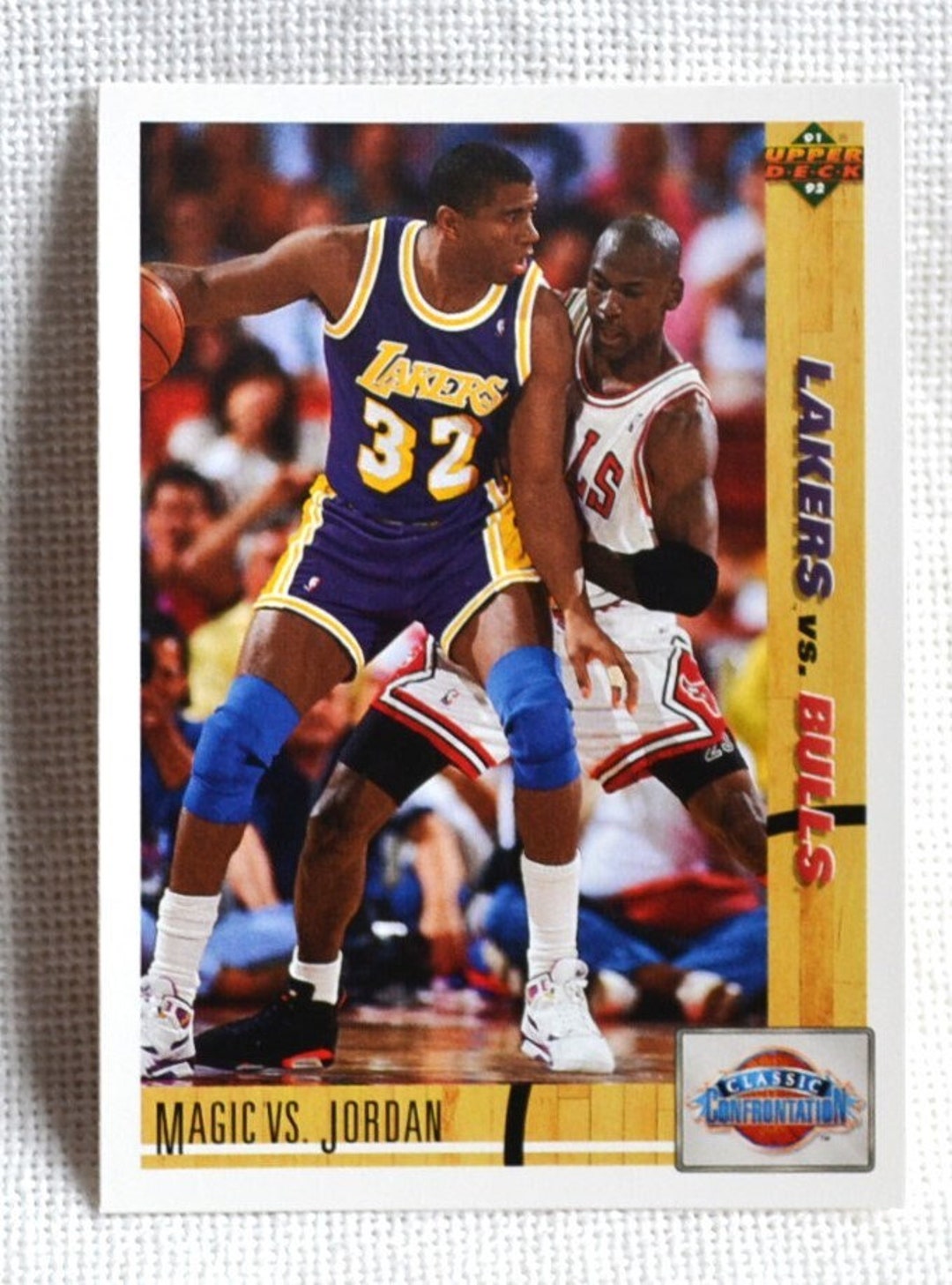 Magic Vs Jordan Basketball Card 1992 Upper Deck No 34 Magic Johnson ...