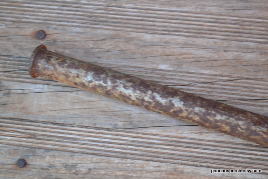 Vintage Metal Stake Spike 26 Inch Long Rusty Metal Pick Logging ...