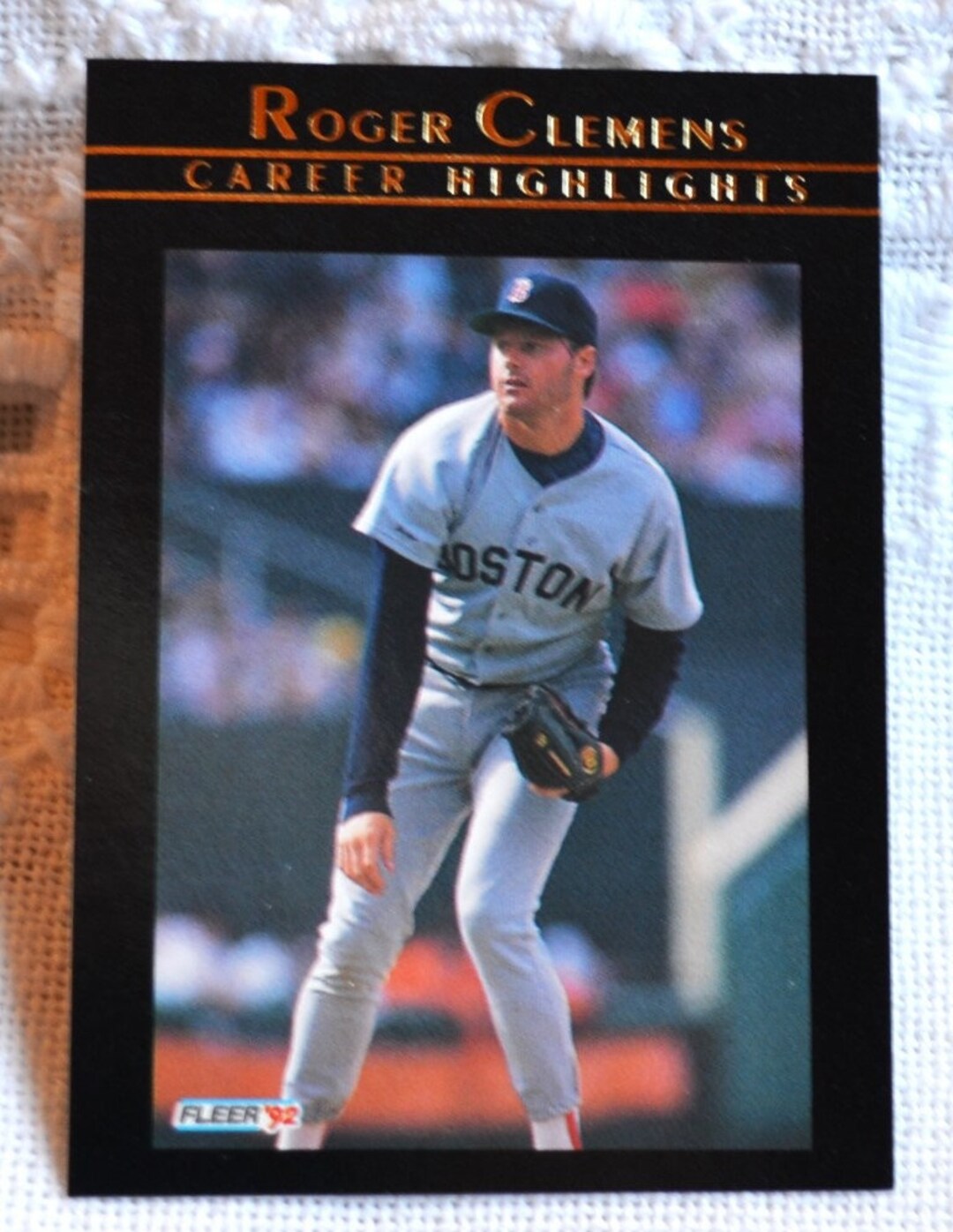 Roger Clemens Baseball Card: 1992 Fleer Career Highlights Red Sox MLB ...