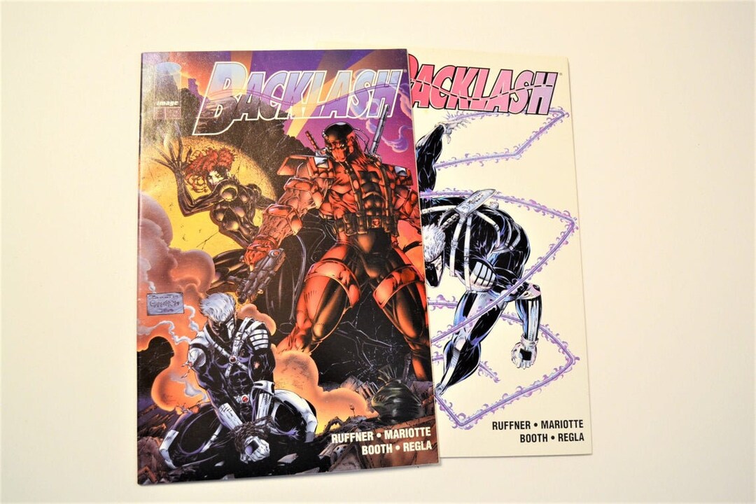 Vintage Backlash Double Cover Comic Book Set of 2 Image Comics 1st ...