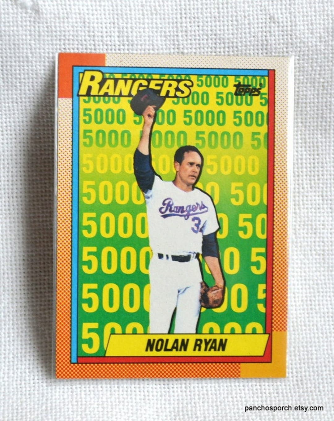 Nolan Ryan Baseball Card 1990 Topps No 5 MLB Baseball Texas Rangers ...