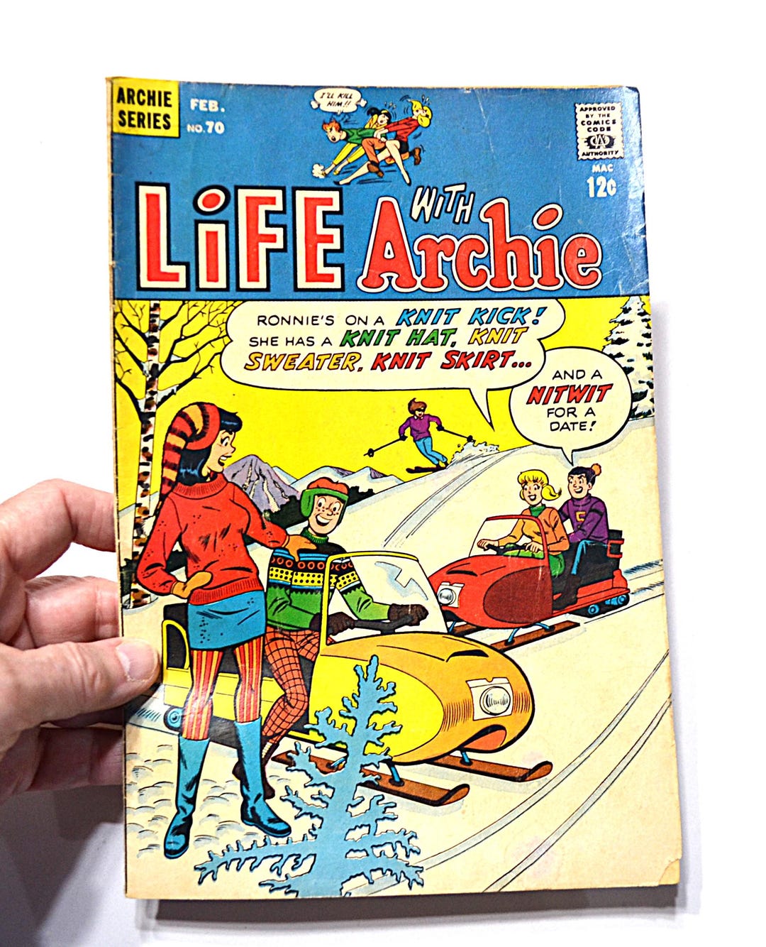 Vintage Life With Archie Comic Book, 1968 Archie Comics No 70 ...