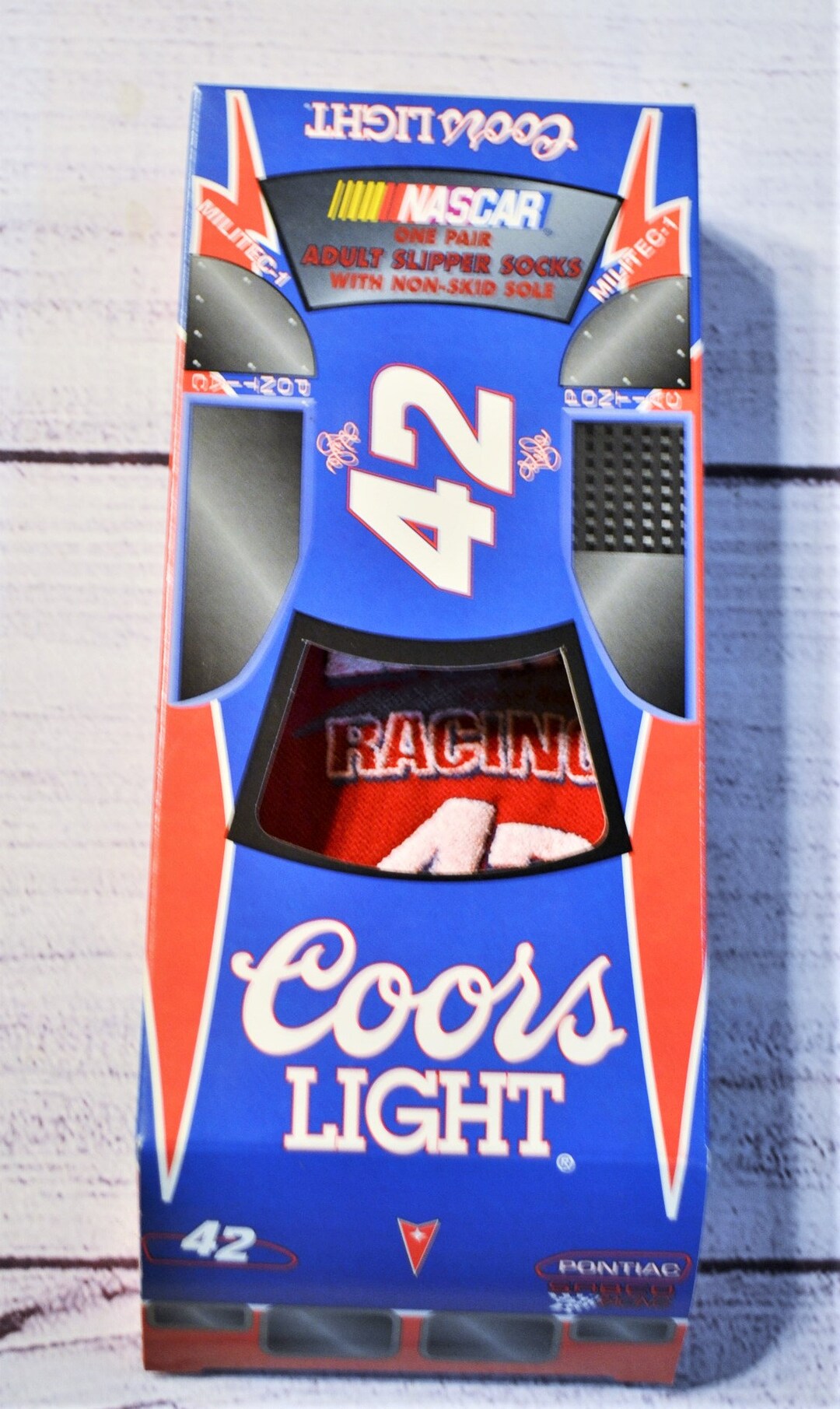 Vintage Kyle Petty Adult Slipper Socks 1995 No 42 Coors Light NASCAR ...