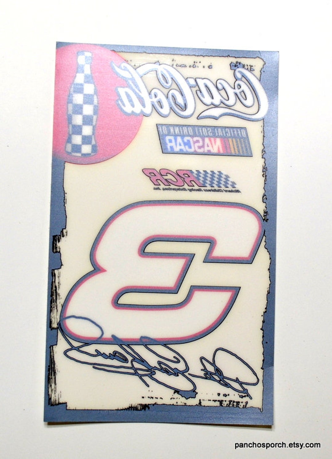 Vintage Dale Earnhardt Sr Decal No 3 Coca Cola 1998 Window Sticker 3 X ...