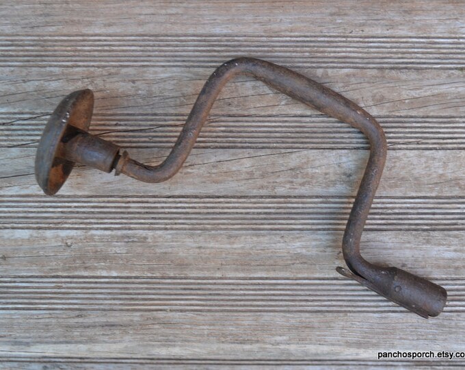 Vintage Metal Hand Drill Brace Drill Tool Bolt Tightener All Metal ...