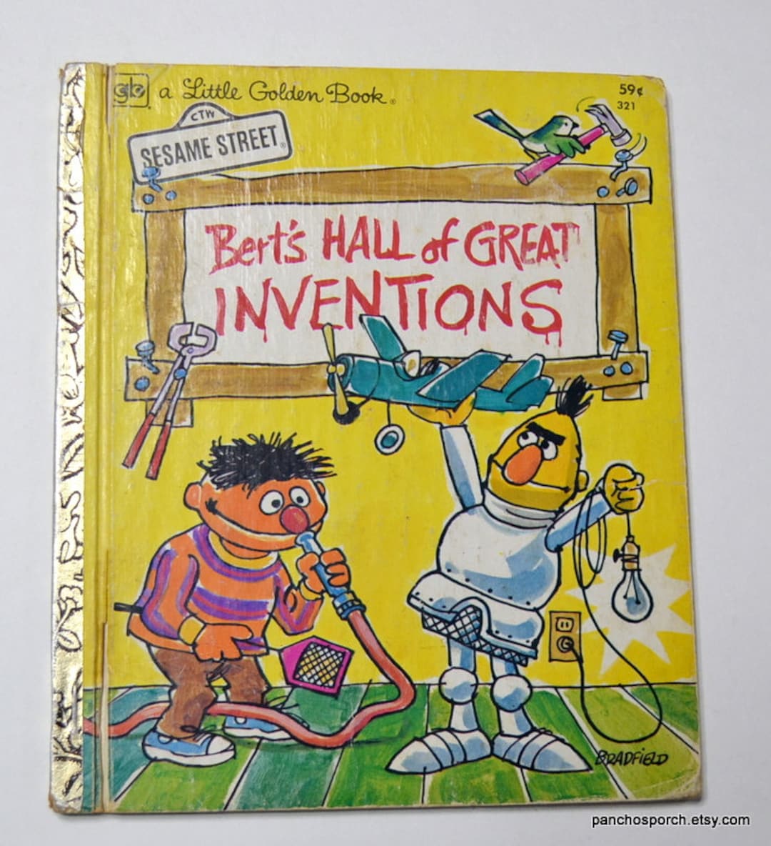 Vintage Little GOLDEN BOOK Berts Hall of Great Inventions Illustrated ...