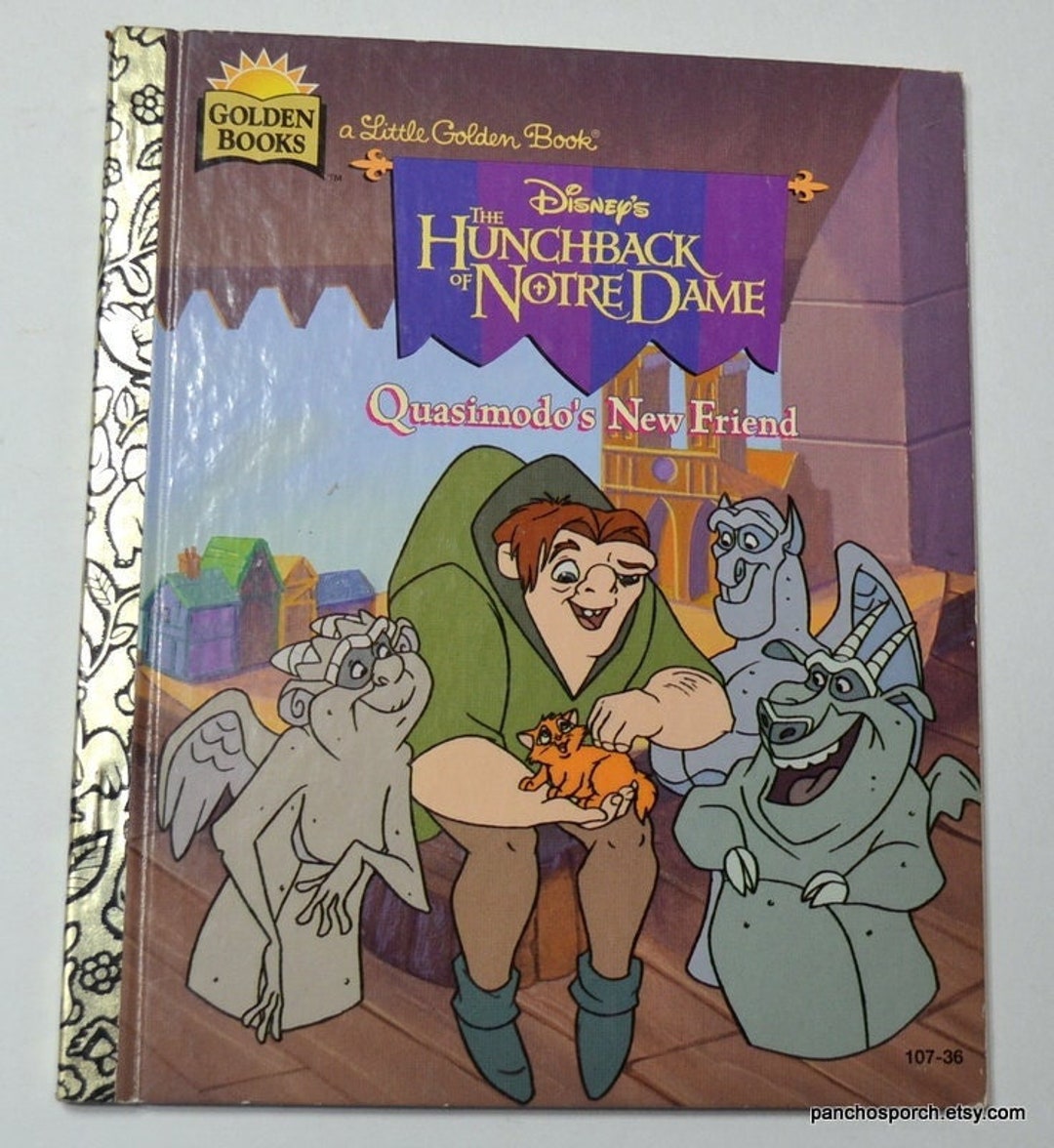 Vintage HUNCHBACK OF Notre Dame Little Golden Book Walt Disney ...