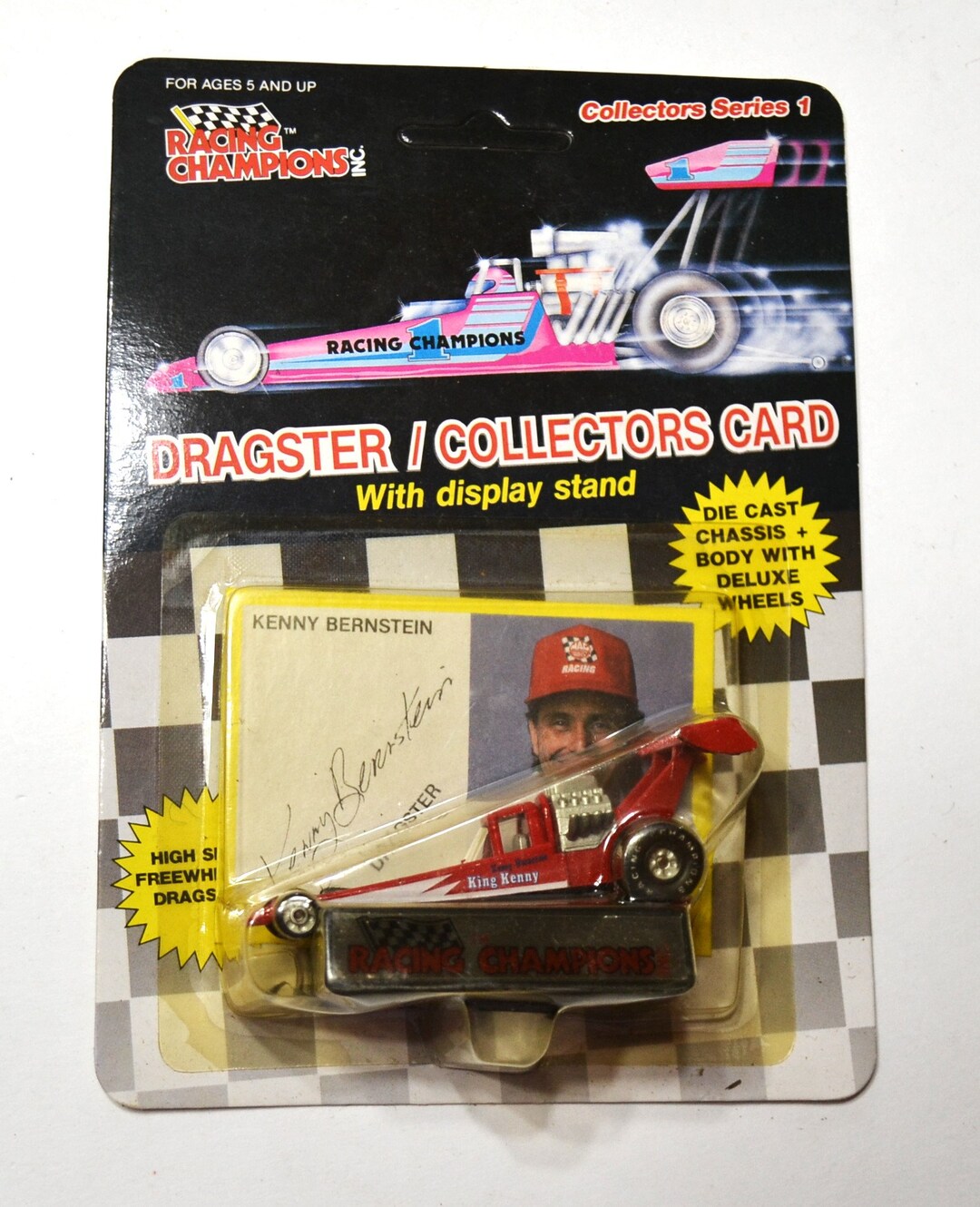 Vintage KENNY BERNSTEIN Diecast Dragster Car 1/64 Scale 1989 Big Kenny ...
