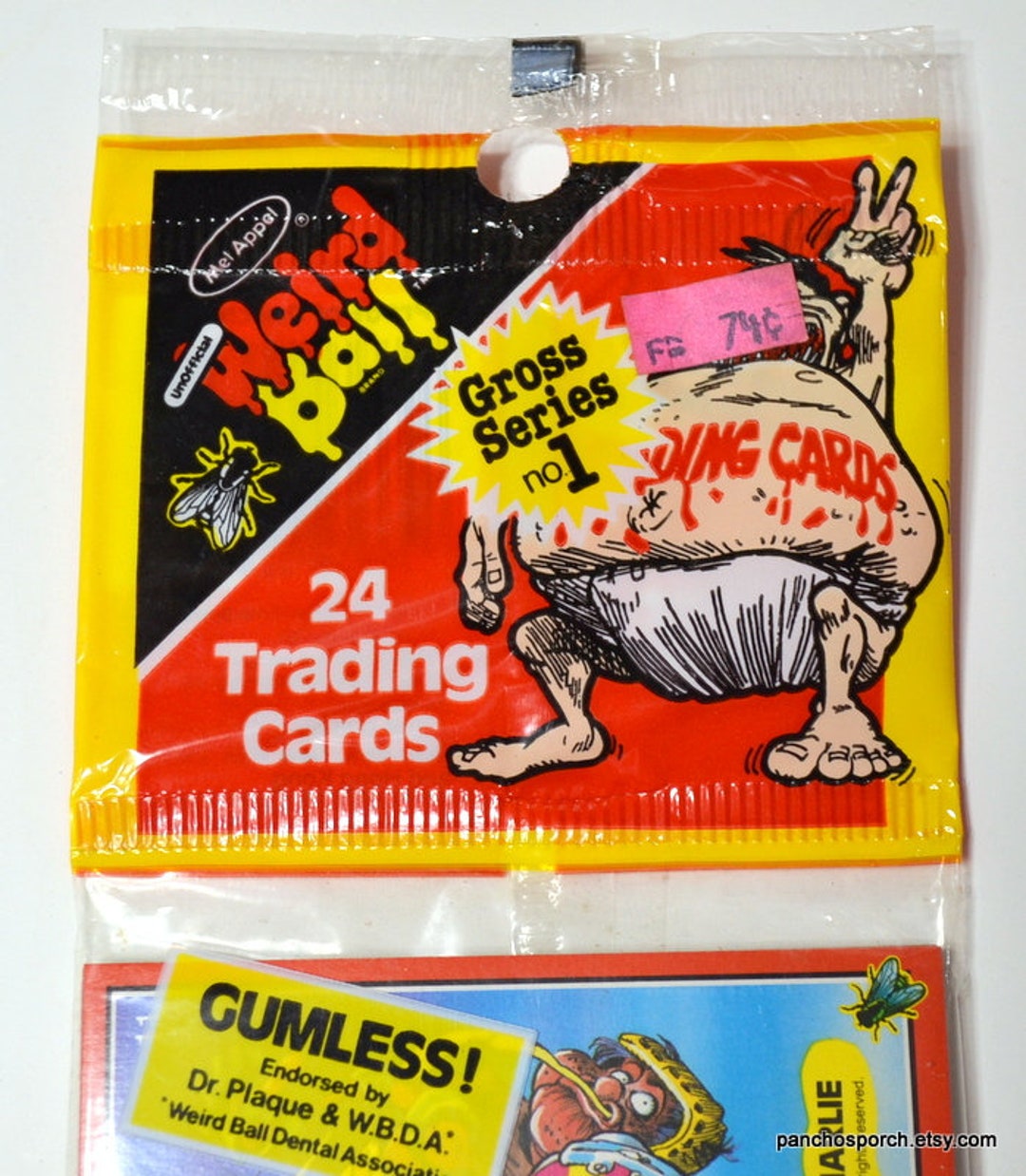 Vintage Weird Ball Cello Pack 24 Trading Cards 1986 Mel Appel Gross ...
