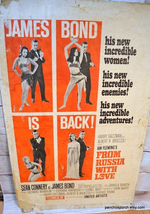 Vintage James Bond Movie Posters