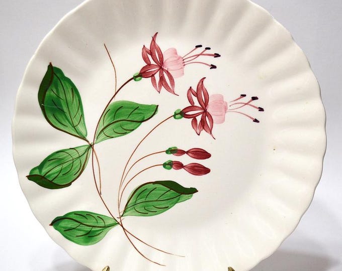 Vintage BLUE RIDGE Pottery Luncheon Plate Fuchsia Pattern Southern ...