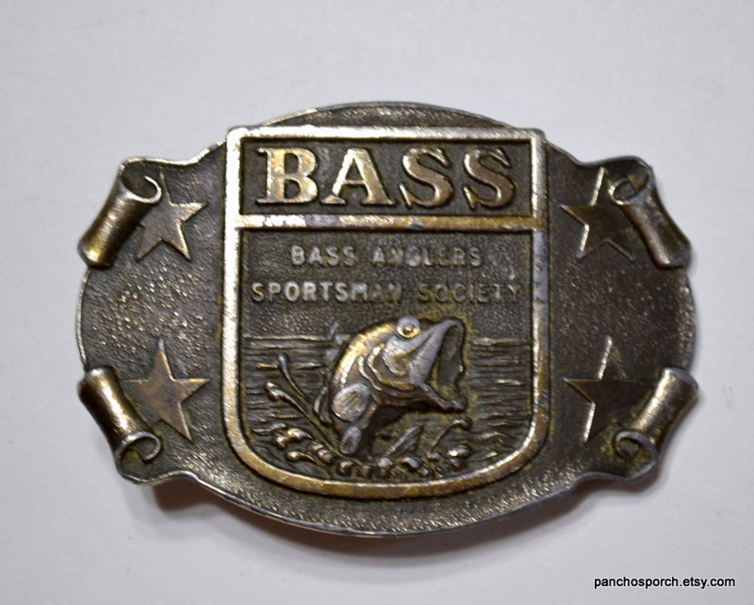 Vintage Brass Bass Anglers Belt Buckle: Fisherman Gift - Etsy