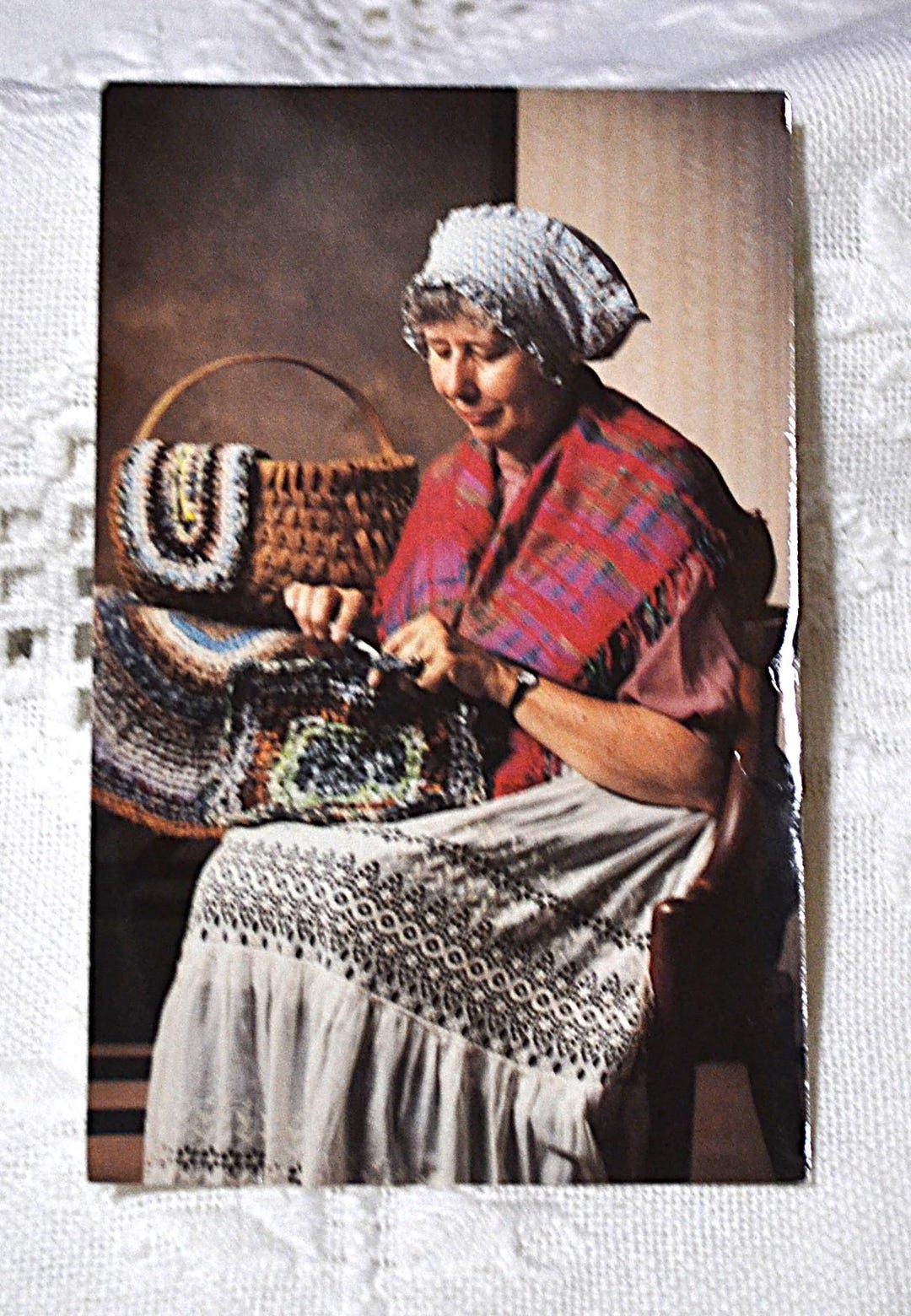 Vintage OHIO Post Card One More Time Custom Made Rag Rugs Phyllis Wiley ...