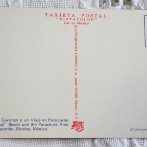 Vintage MEXICO Postcard Mazatlan Playa Gaviotas Tropical Vacation ...