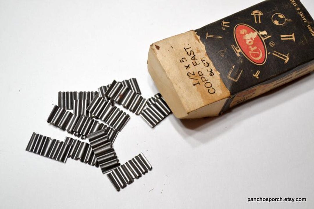 Vintage Cross Joint Fasteners: 1/2 X 5 Corrugated Hardware - Etsy