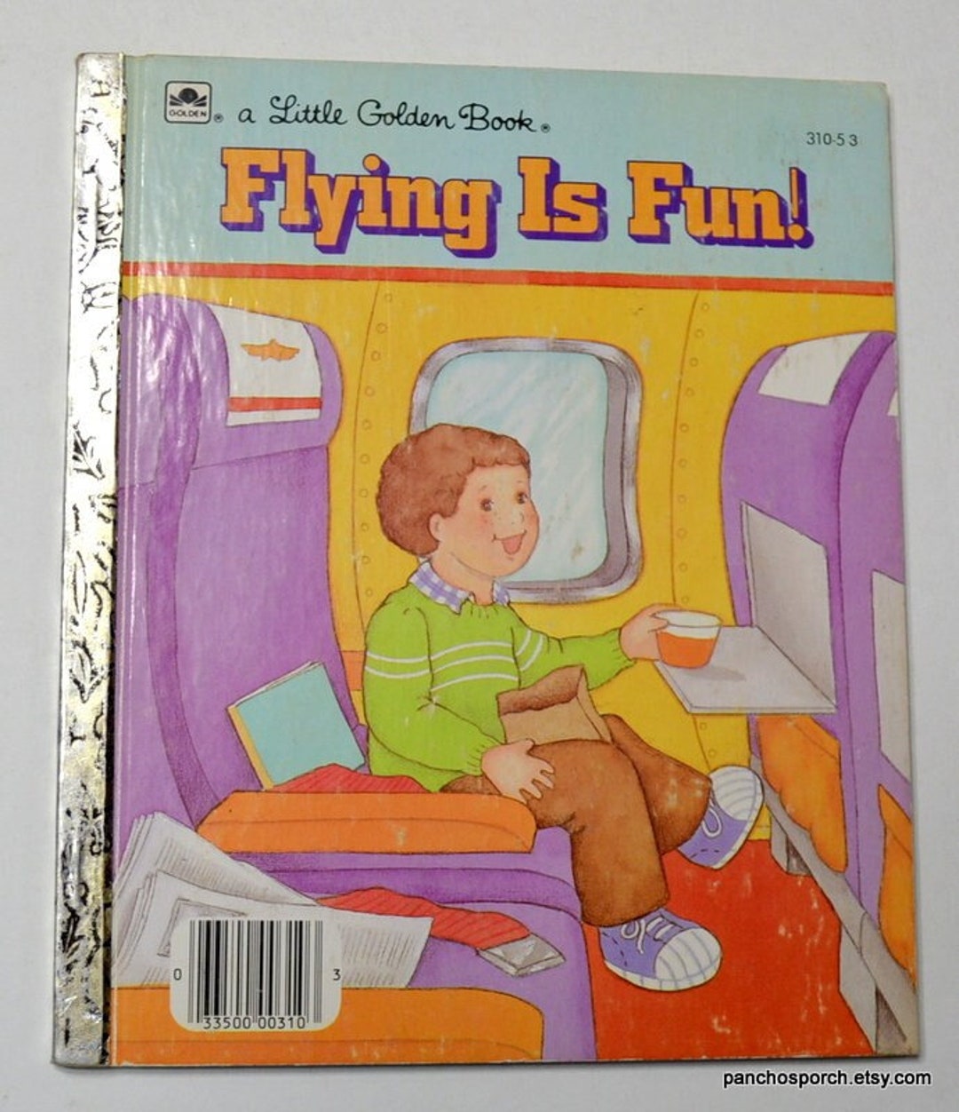 Vintage FLYING is FUN Little Golden Book Airplane Travel Illustrated ...