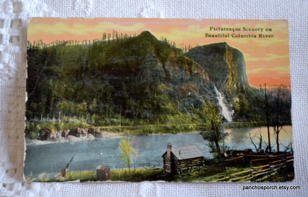 Vintage OREGON Post Card Columbia River Scenery Nature Portland 1913 ...