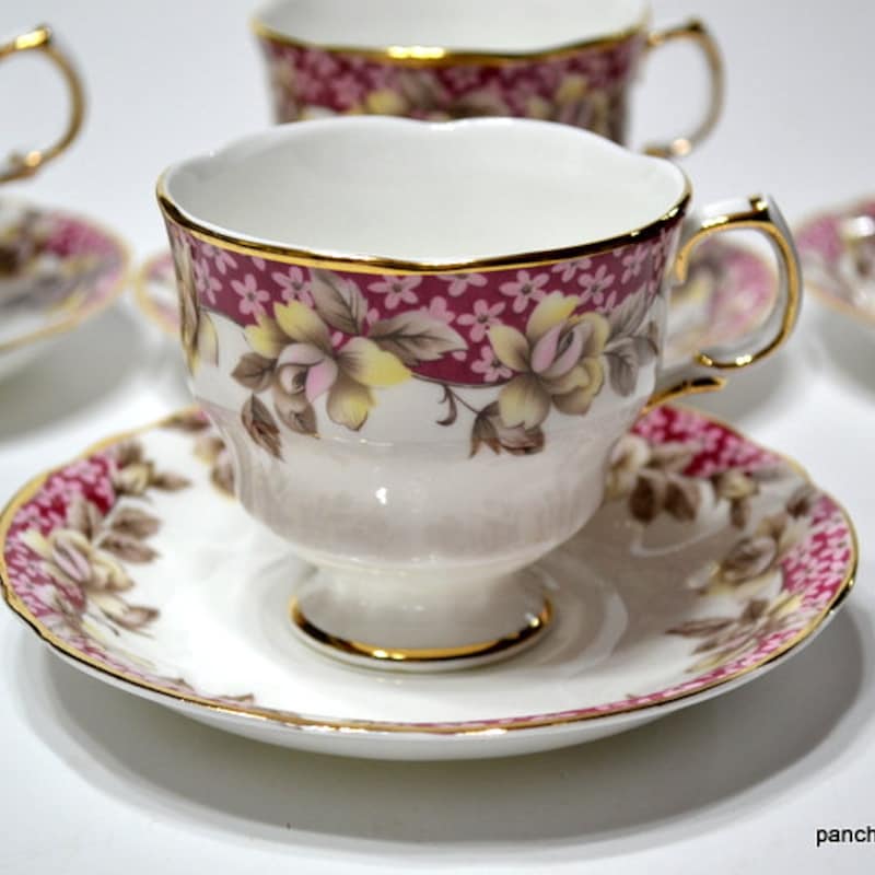 Pink Rose Tea Set - Etsy