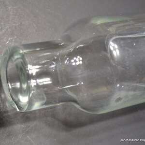 Vintage Clear Glass Rolling Pin 13 Inch Missing Screw Cap Kitchen ...