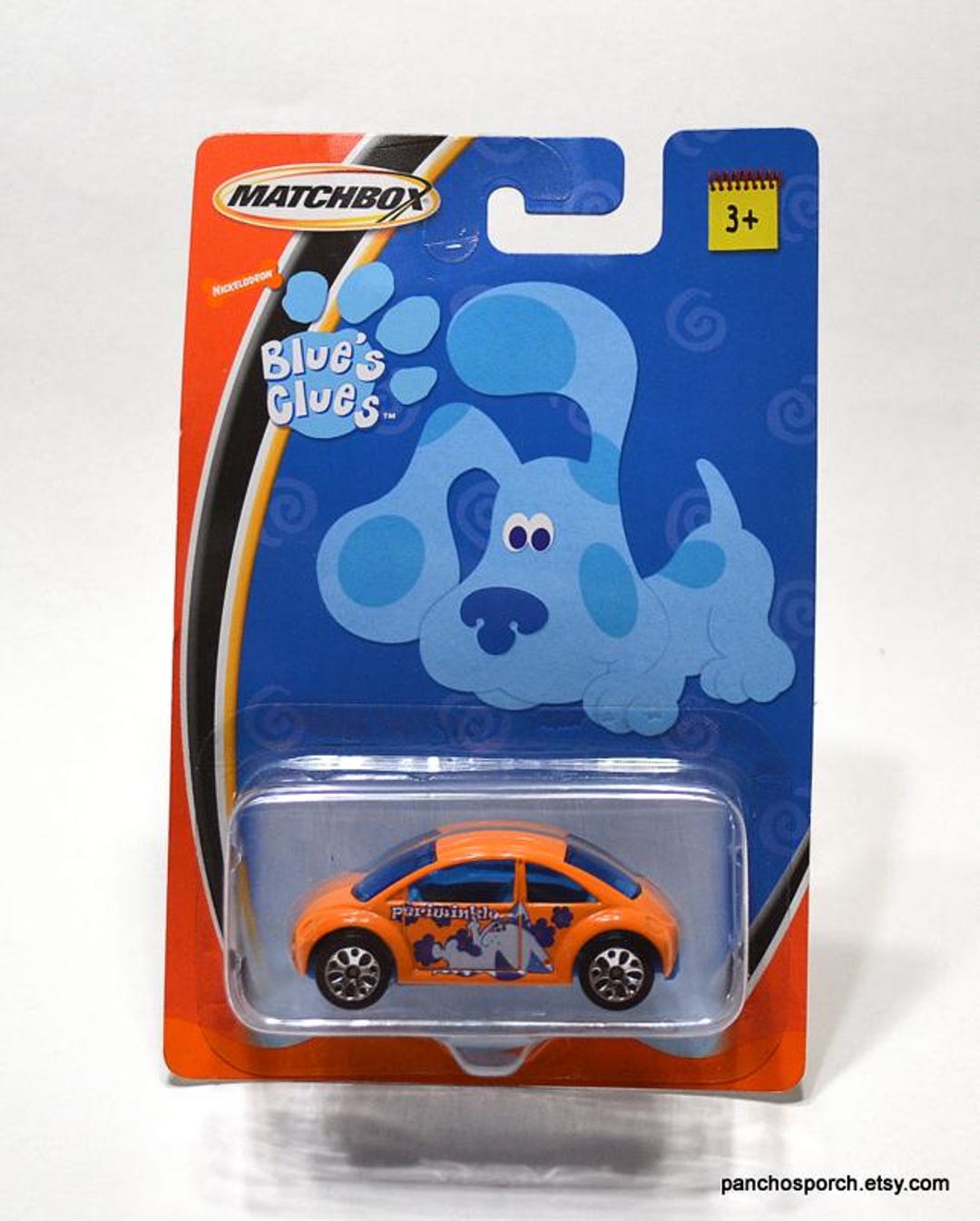 Vintage MATCHBOX Blues Clues Diecast Car 1/64 Scale Periwinkle Orange ...