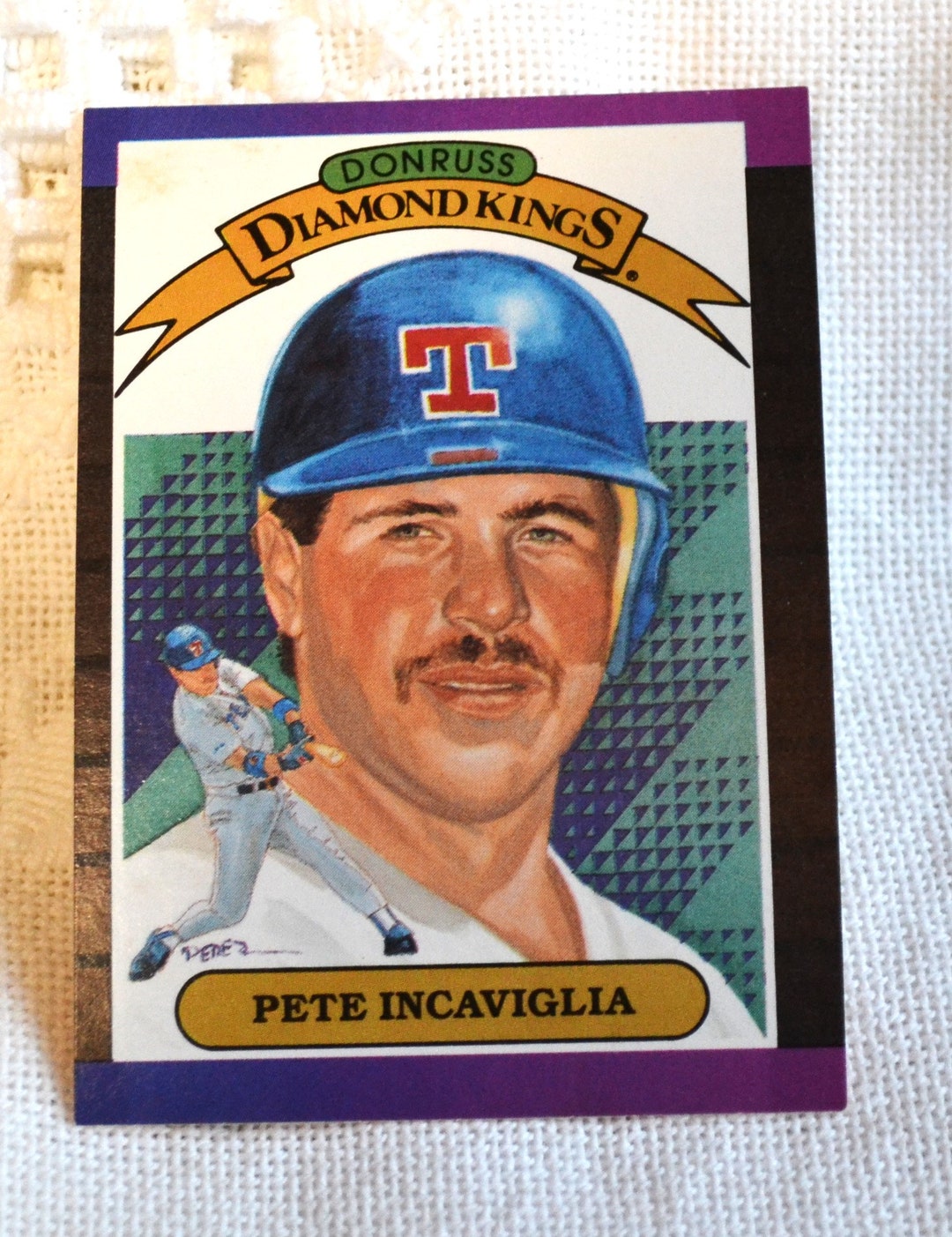 PETE INCAVIGLIA No 3 Donruss Diamond King Baseball Card 1988 Mlb ...