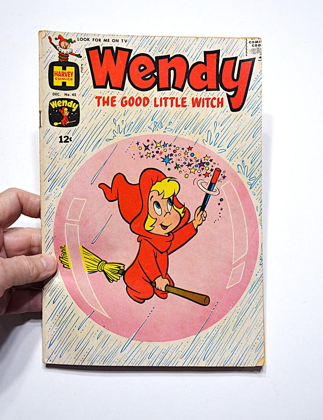 Vintage Wendy Good Little Witch Comic Book, 1967 Harvey Comics No. 45 ...