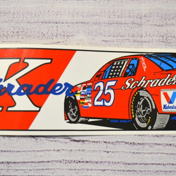Vintage Nascar Bumper Stickers - Etsy