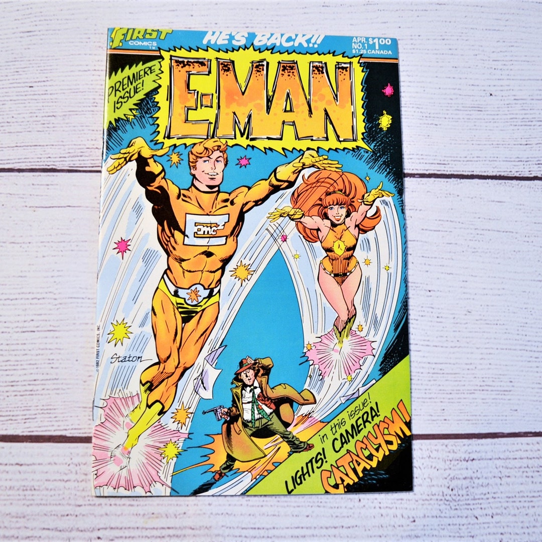 Vintage E-man Comic Book 1983 Number 1 Collectible First Comic Book Panchosporch - Etsy