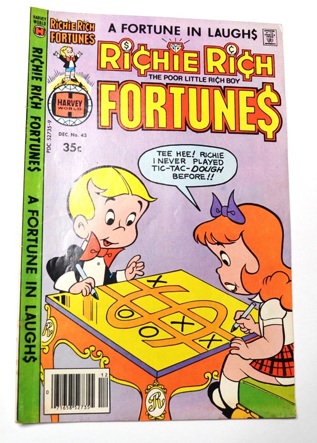 Vintage Richie Rich Fortunes Comic Book No 43 Harvey Comics December ...