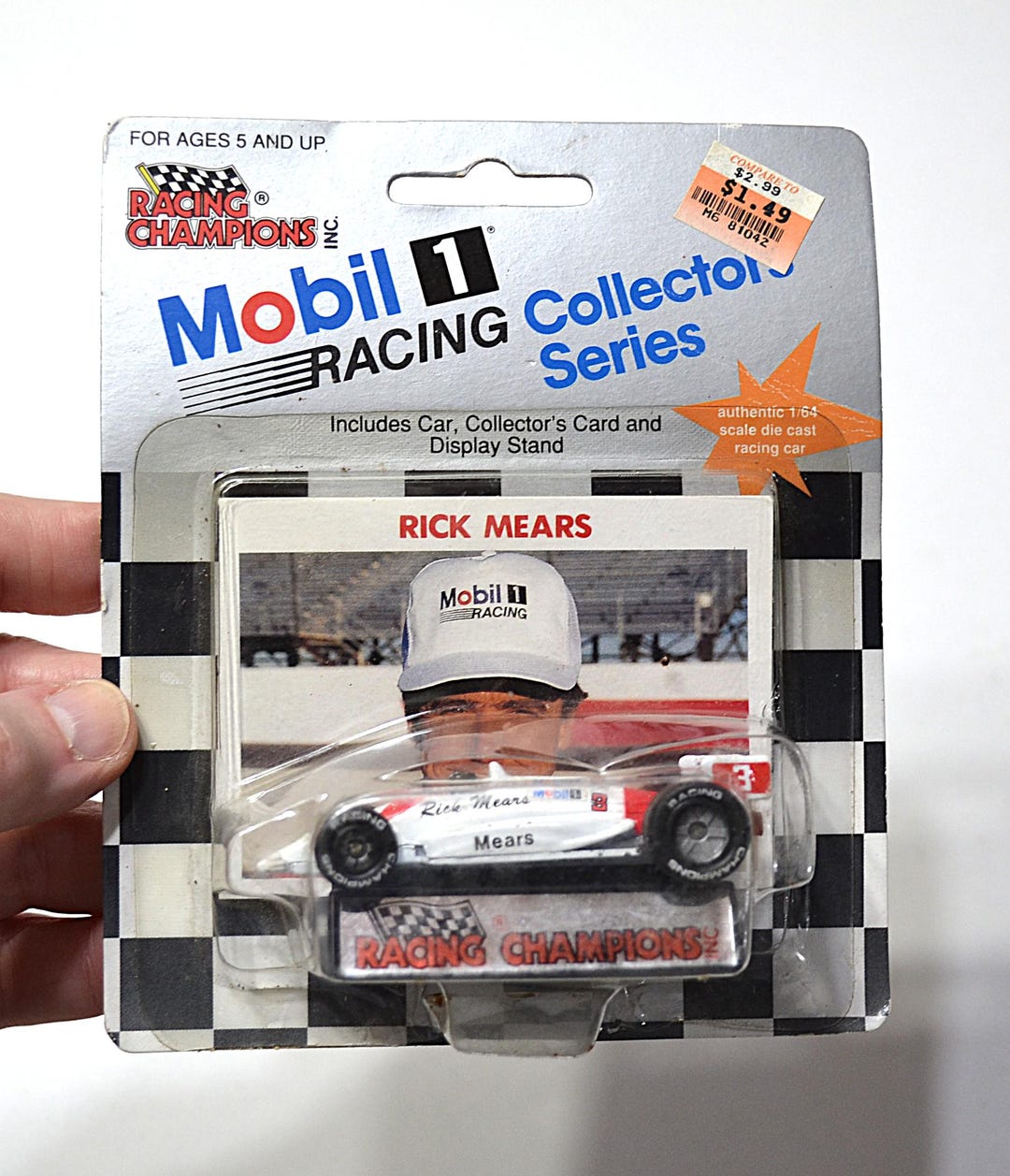 Vintage RICK MEARS Diecast Car: 1991 No. 3 NASCAR Racing Champions 1/64 ...