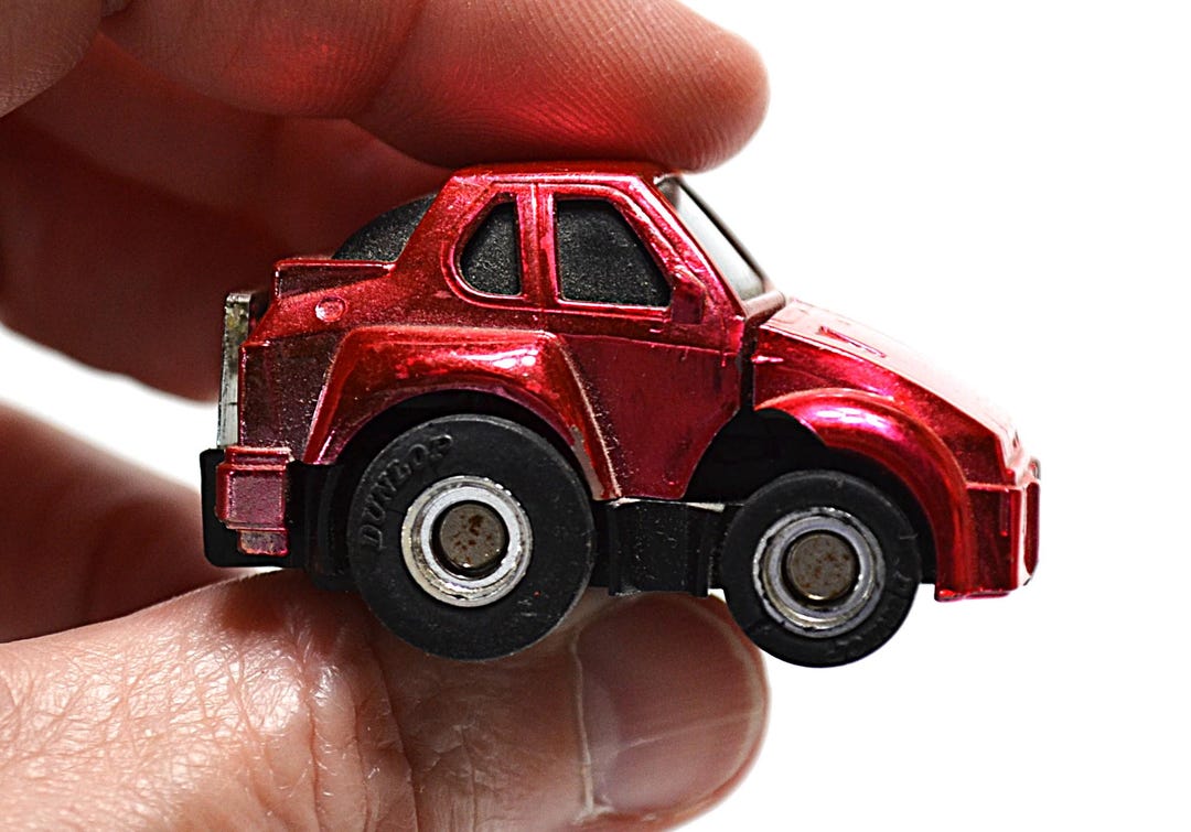 Vintage Autobot Car Hasbro Dark Red Transformers 1980s Collectible Kids ...