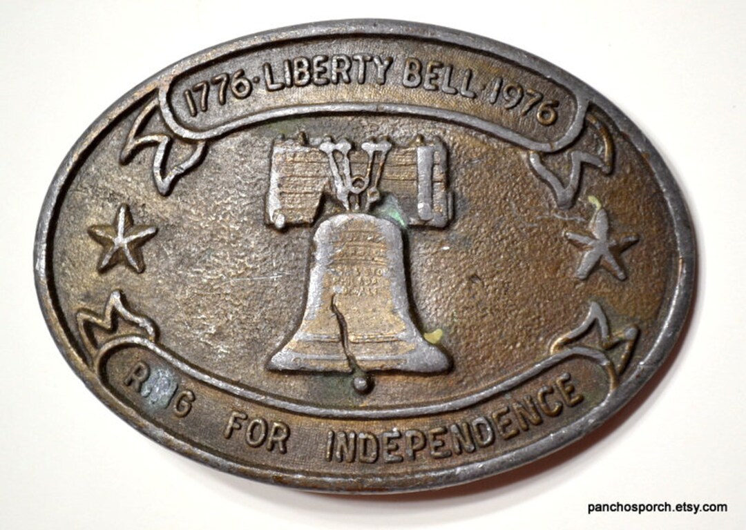 Vintage Bicentennial Belt Buckle Liberty Bell Ring for Independence ...