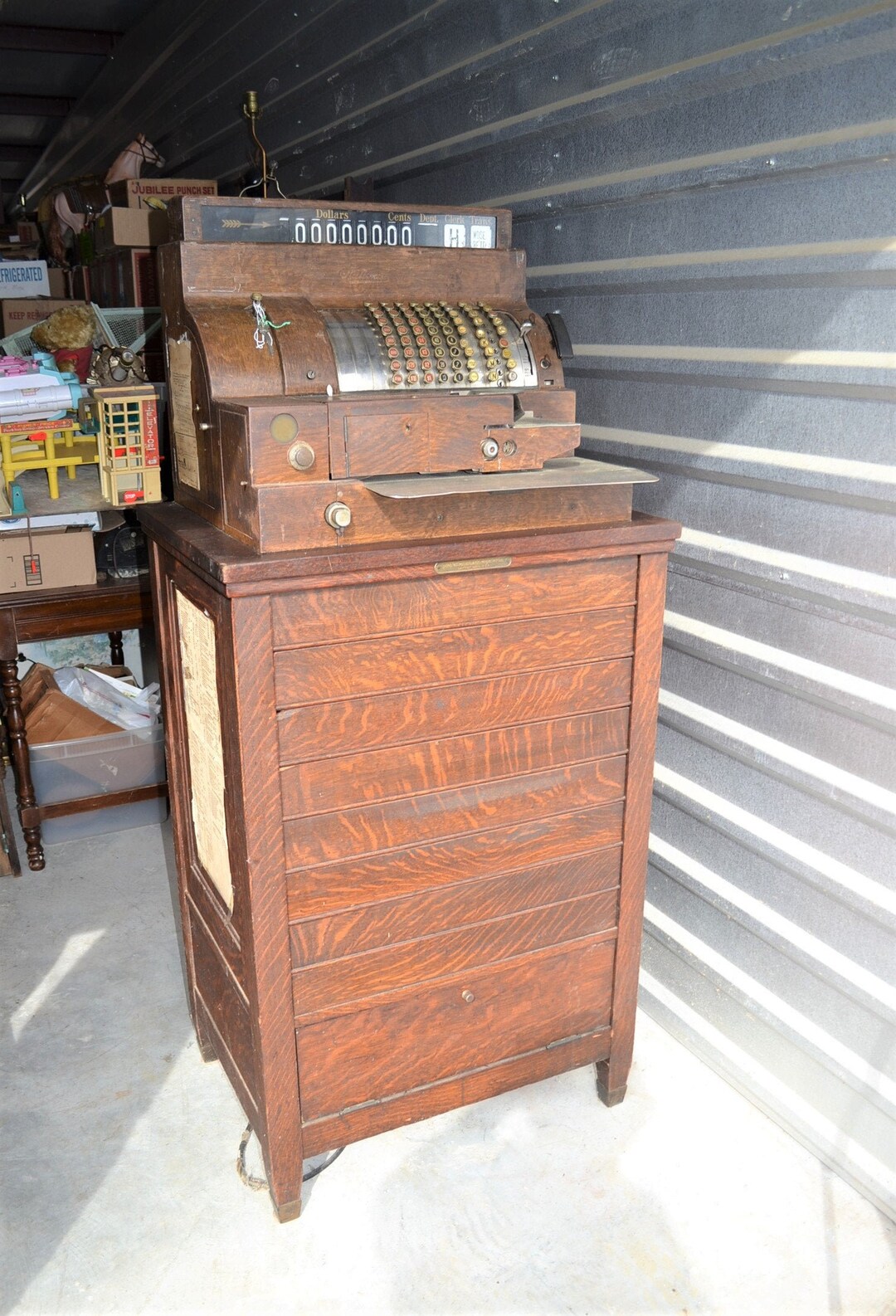 Antique National Cash Register With Cabinet LOCAL PICK UP Only Wood ...