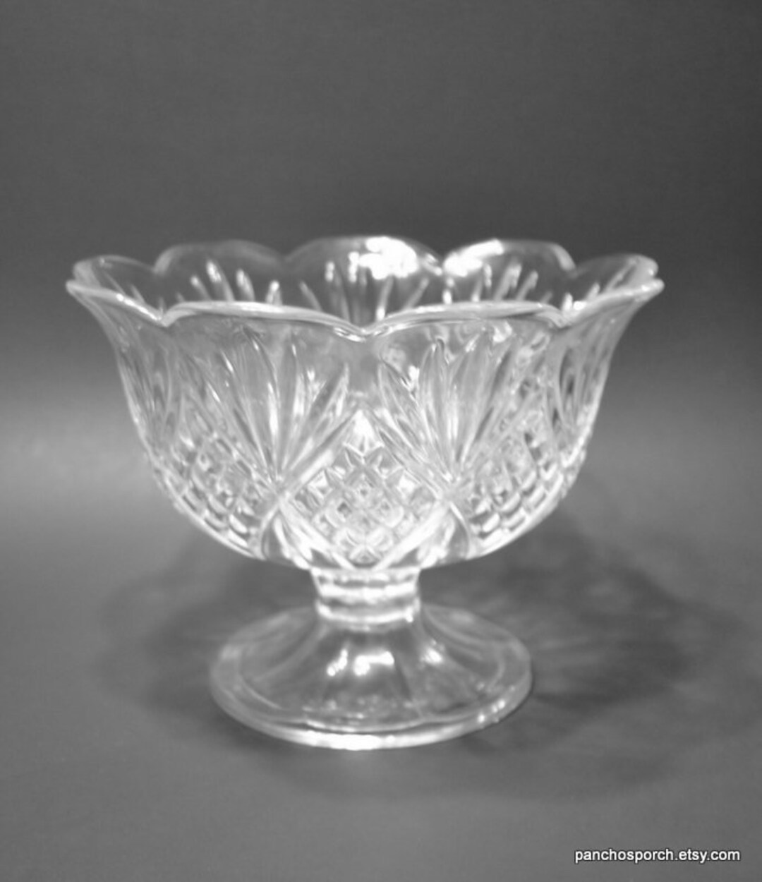 Vintage Shannon Crystal Footed Bowl Large Centerpiece Compote - Etsy