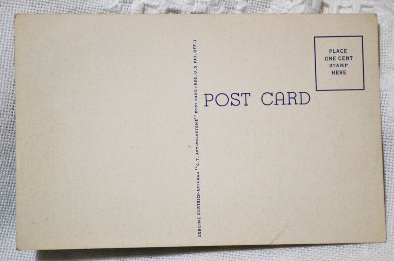Vintage ILLINOIS Postcard Menard Home Kaskaskia Park Fort Gage ...
