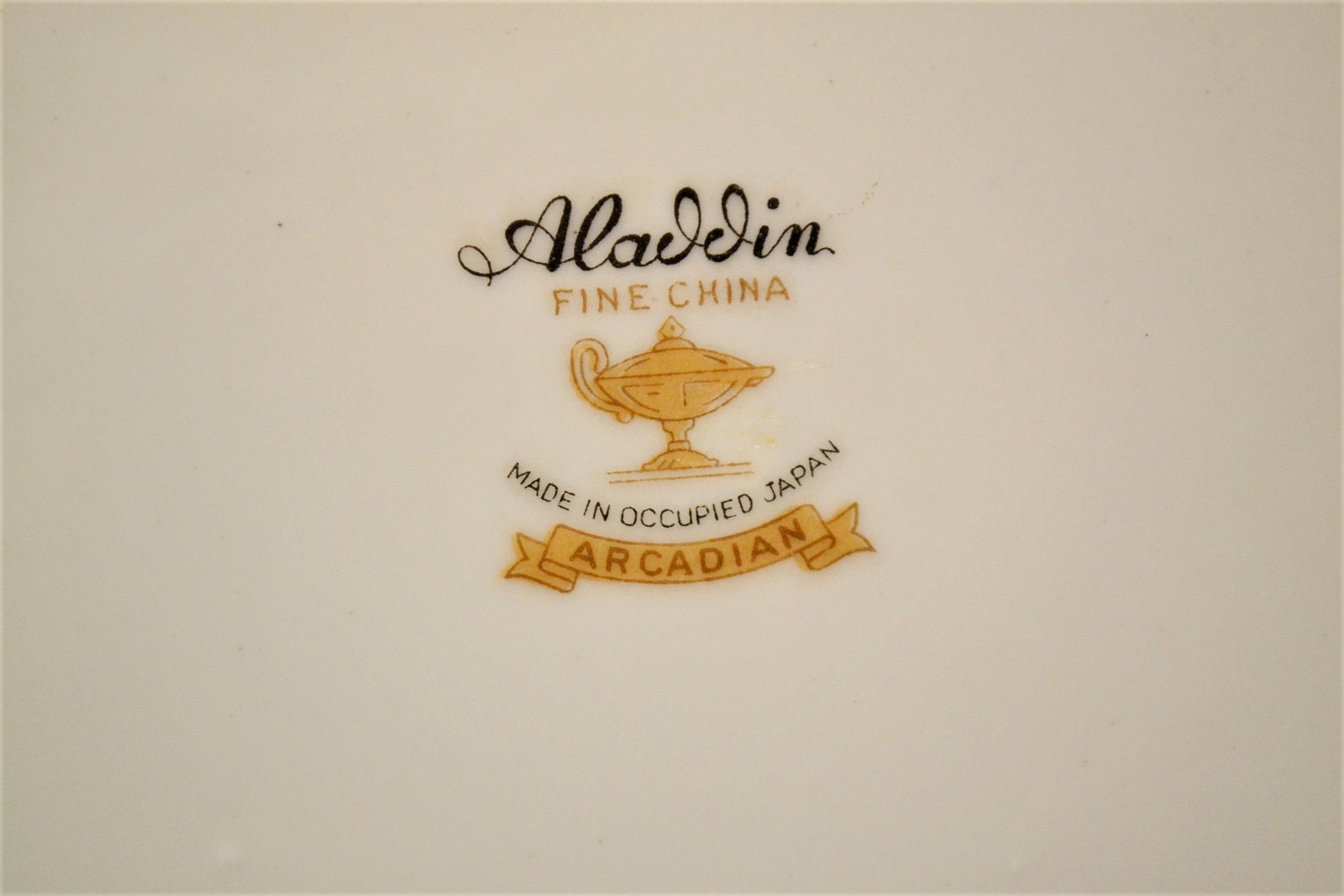 Vintage Aladdin Arcadian Dinner Plate Set of 2 Blue Green Leaf - Etsy