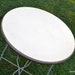 Vintage White Metal Ice Cream Parlor Table Formica Top Twisted - Etsy