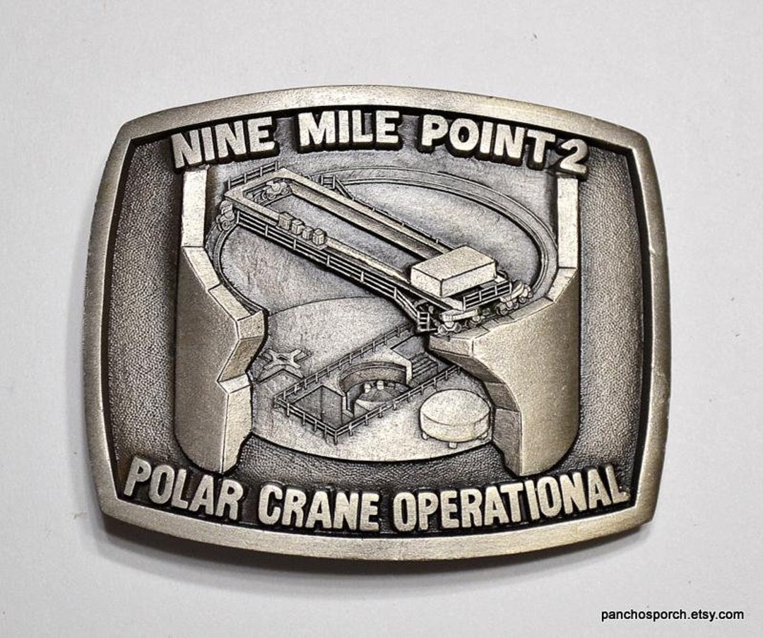 Vintage Nine Mile Point 2 Belt Buckle Nuclear Generating Station Polar ...