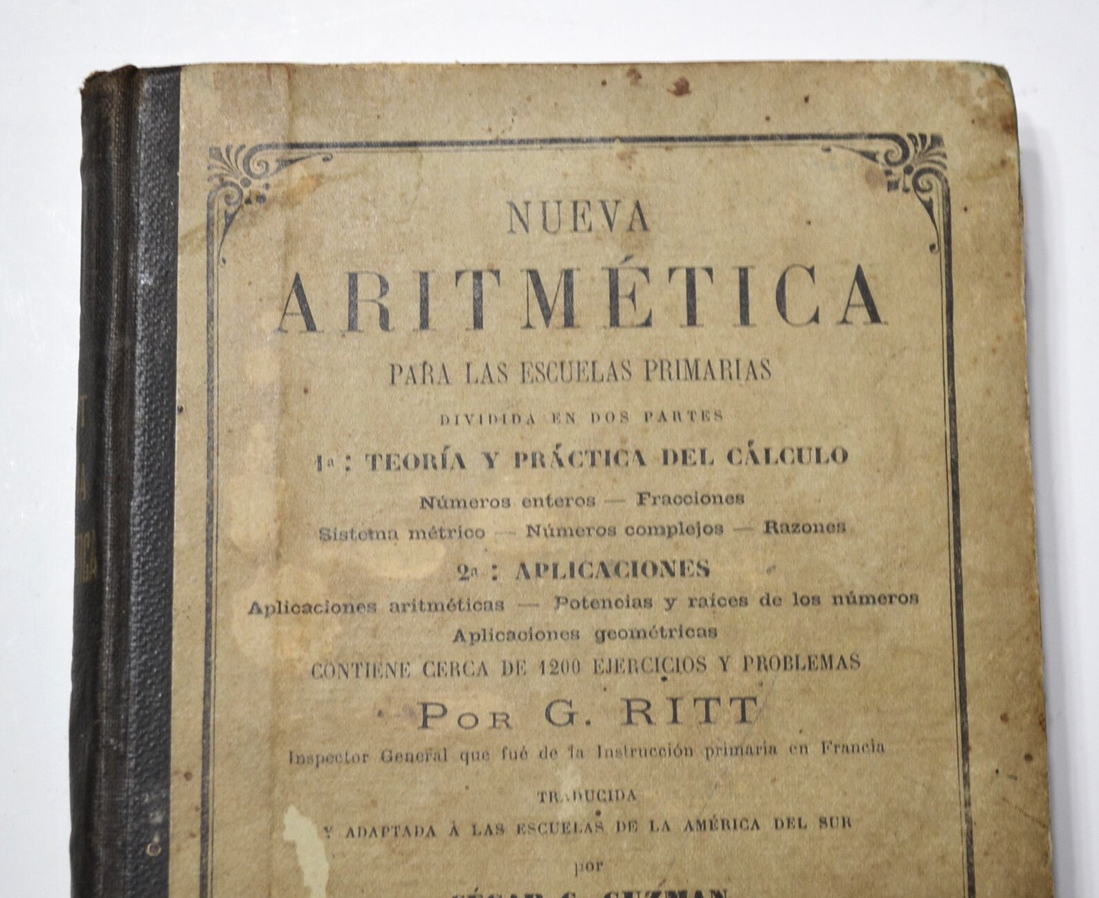 Vintage 1906 Nueva Aritmetica Spanish Math Book - Etsy