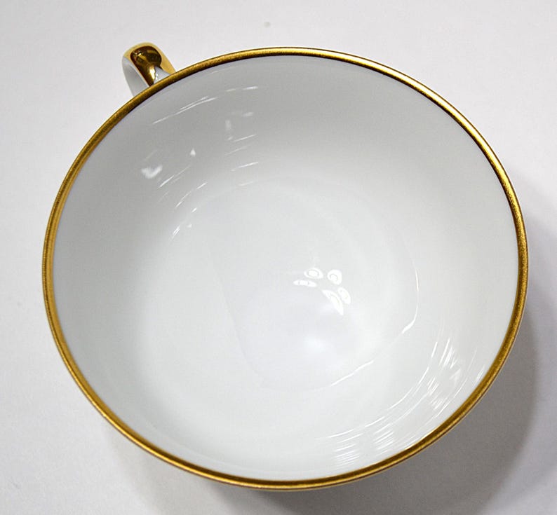 Vintage Furstenberg Golden Laurel Cup Teacup White Gold Trim 1960's - Etsy