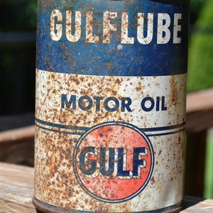 Vintage Gulf Gulflube Motor Oil Can 1950s 1960s 1 Quart Oil - Etsy
