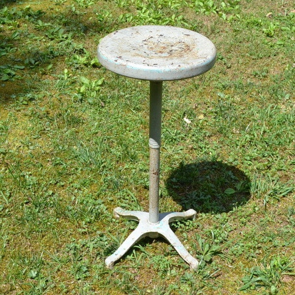 Vintage Metal Stool - Etsy