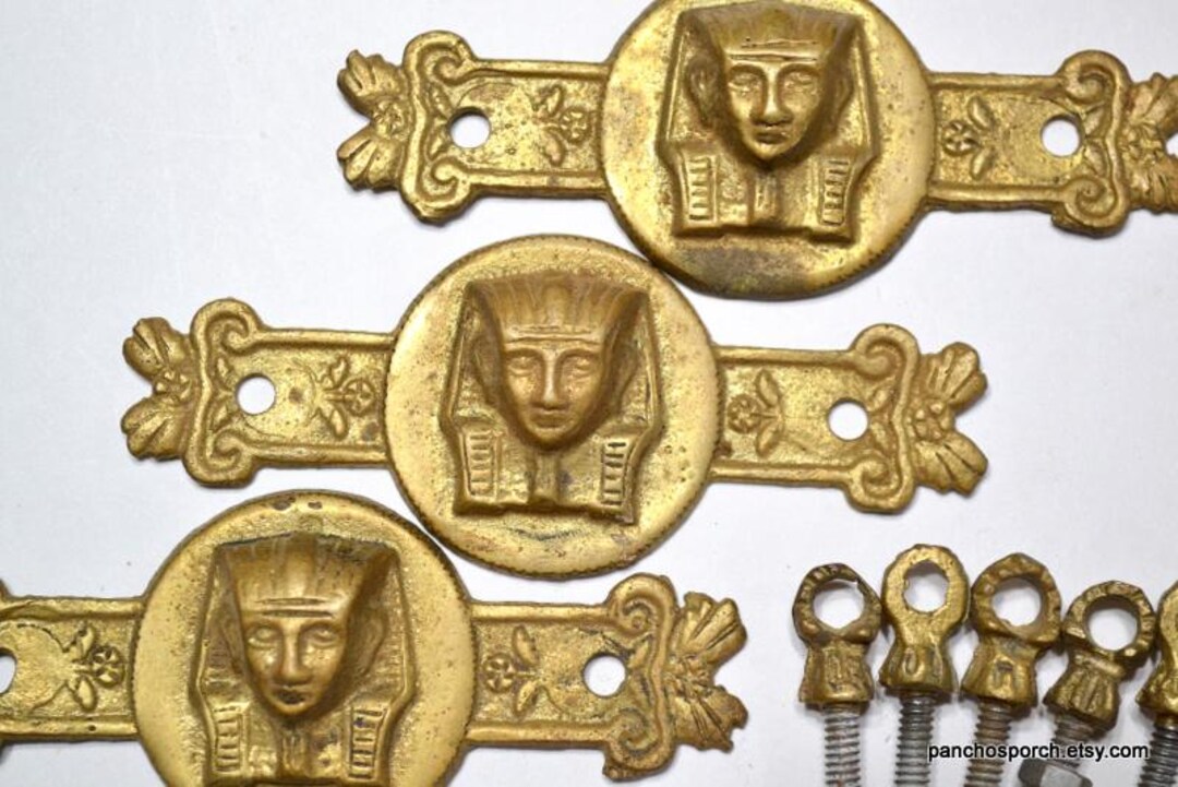 Vintage Pharaoh Drawer Pull Parts Antique Furniture Hardware ...