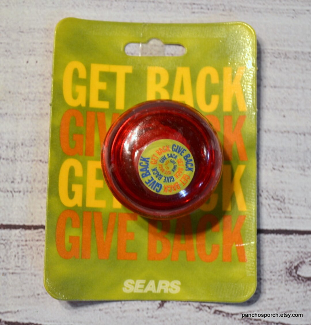 Vintage Sears Yoyo Give Back Get Back Volunteer Program Sealed Red ...