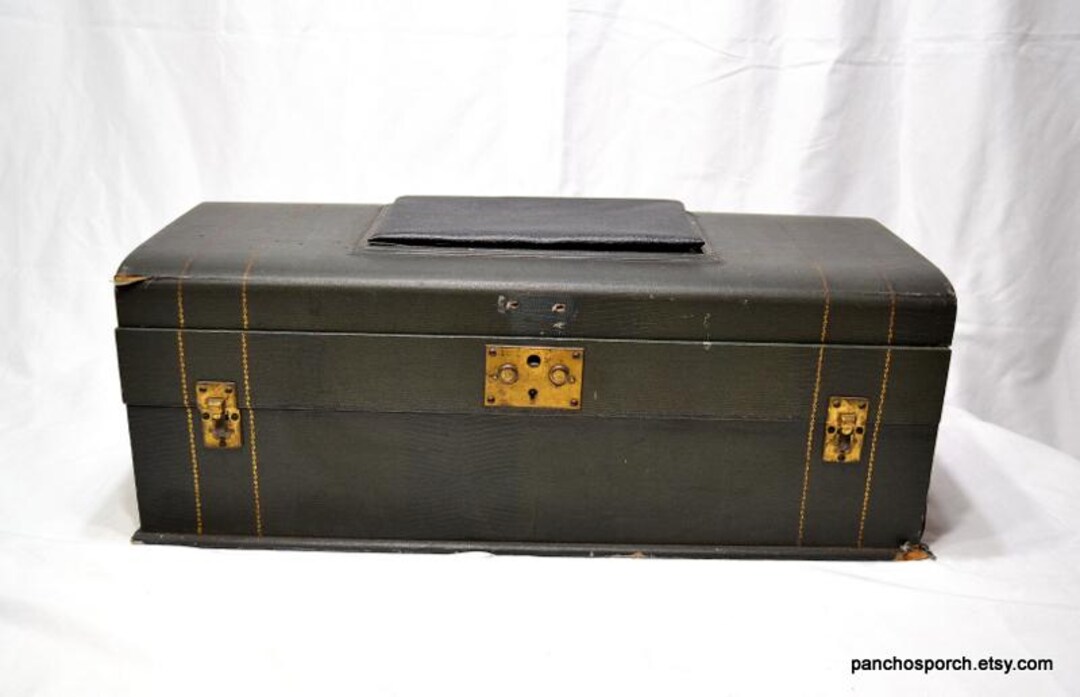 Vintage Silverware Chest Large Flatware Storage Box Fold Out ...