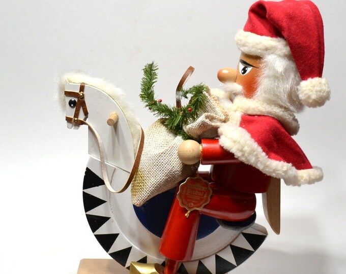 Vintage STEINBACH NUTCRACKER Santa on Rocking Horse Original Tag ...