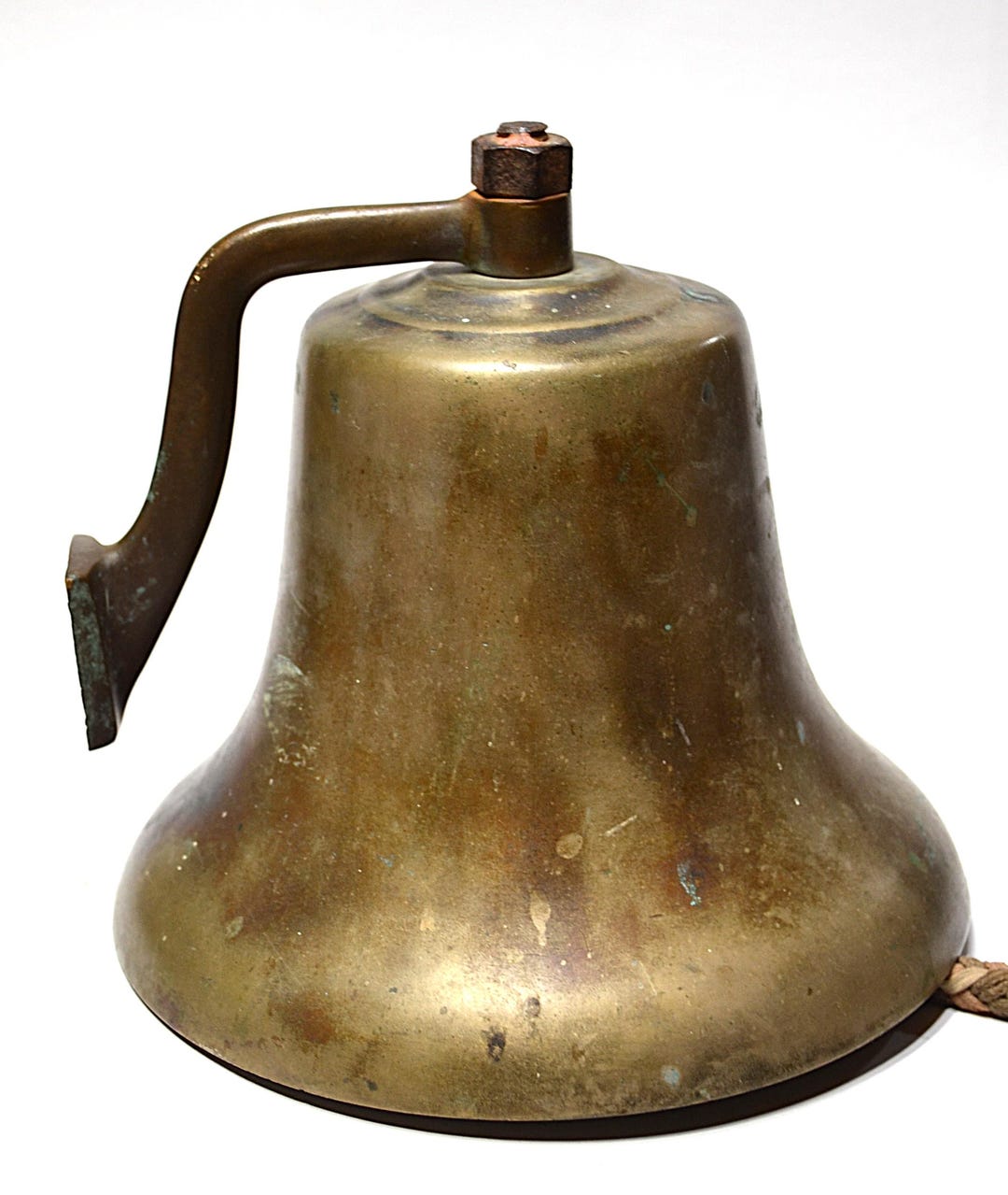 Vintage Brass Bell 8 Inch Nautical Ship School or Dinner Bell - Etsy